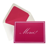 Grußkartenset "Merci" - 5 Postkarten mit Umschlag