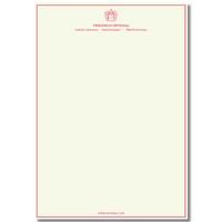 Großer Schreibblock DIN A4 mit Wappen oder Logo